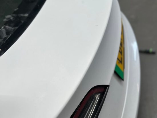 Tesla Model 3 – Light Rear-End Repair at SmartWorld Exeter | Smart ...